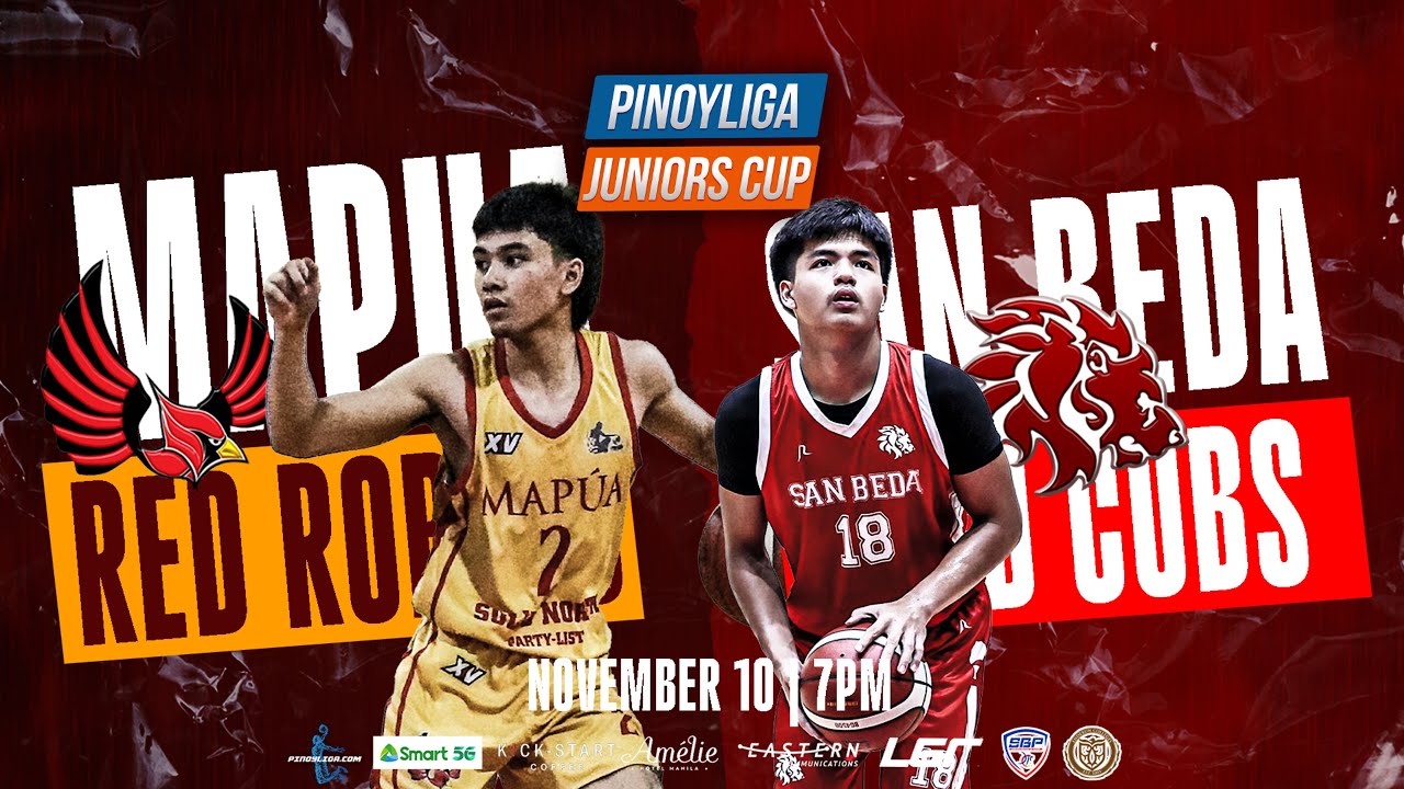 PINOYLIGA JUNIORS CUP | MAPUA RED ROBINS VS SAN BEDA RED CUBS - YouTube