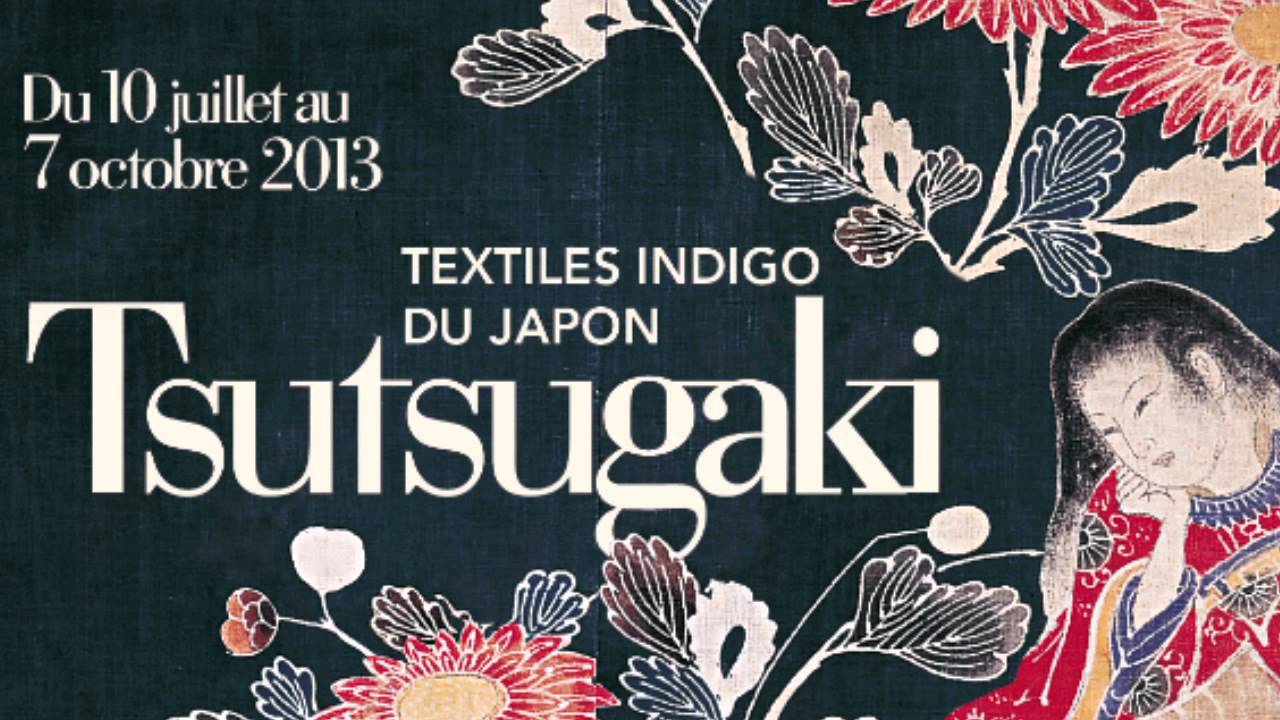 Tsutsugaki - Textiles indigo du Japon au musée Guimet - YouTube