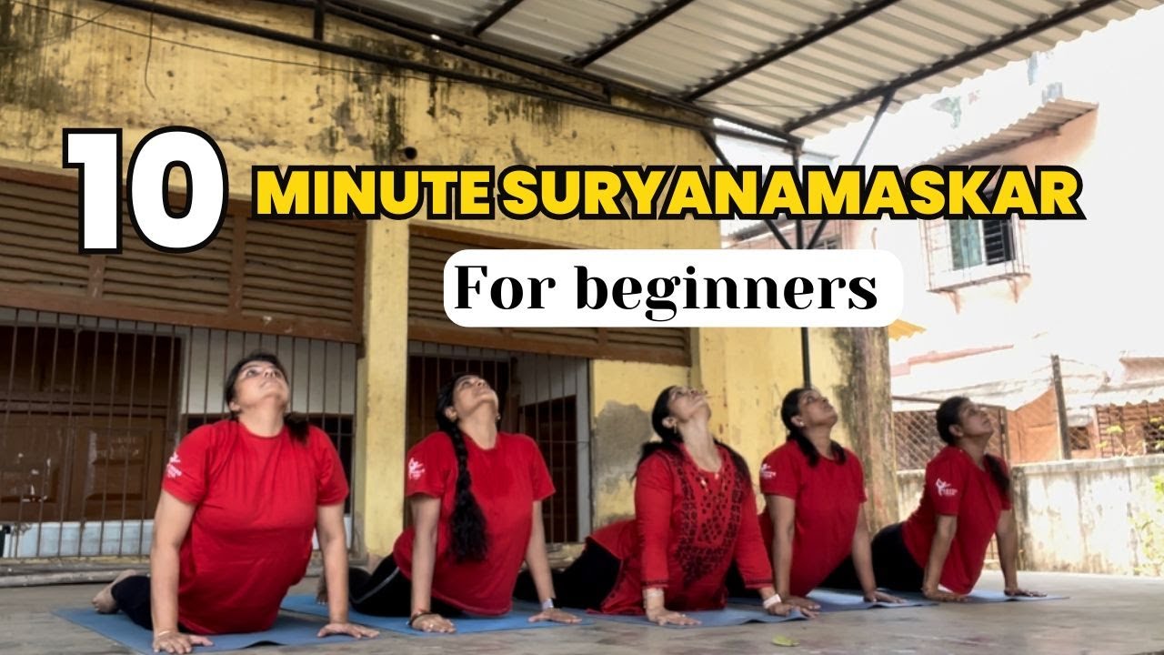 10 minute Surya Namaskar | Sun Salutations- Strength, Balance & Flexibility - YouTube