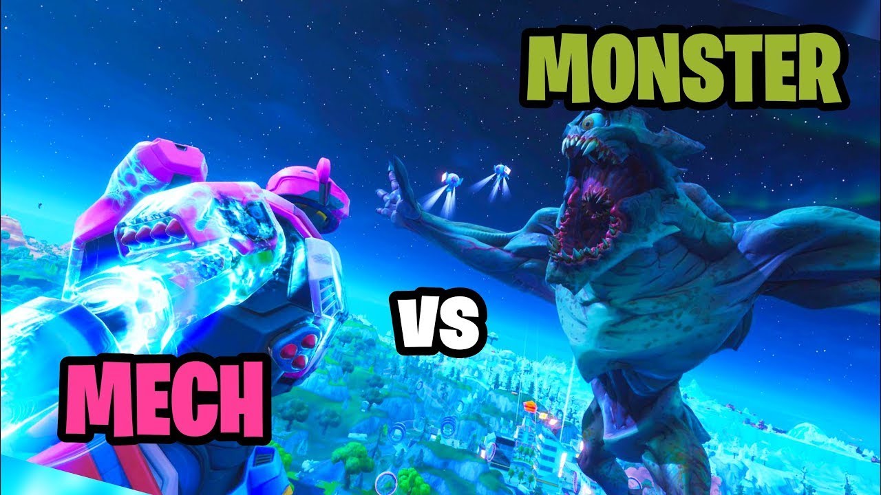 Recreating The Monster vs Mech Fortnite Event - YouTube