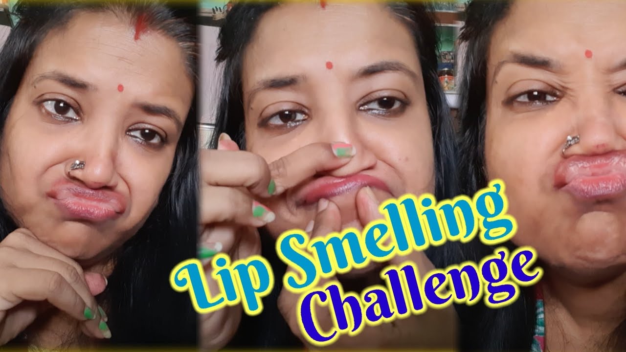 Sneezeing with Lip Smelling Challenge || Funny Challenge || Requested ...