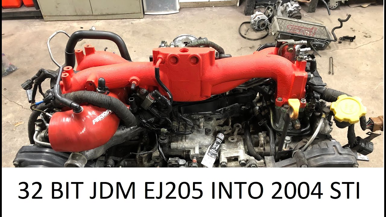 JDM EJ205 Into 2004 Subaru STI - How To - YouTube