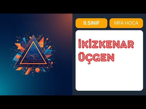9. SINIF YARIÇAP YAYINLARI GEOMETRİK ŞEKİLLER--İKİZKENAR ÜÇGEN