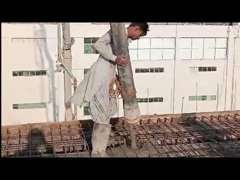 slap concrete poring #construction #civilengineering - YouTube