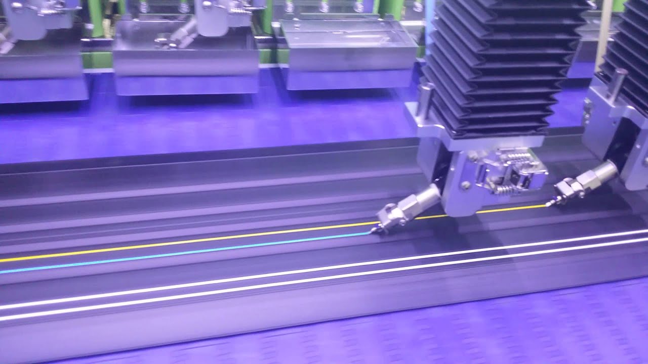 Tire line marking - YouTube