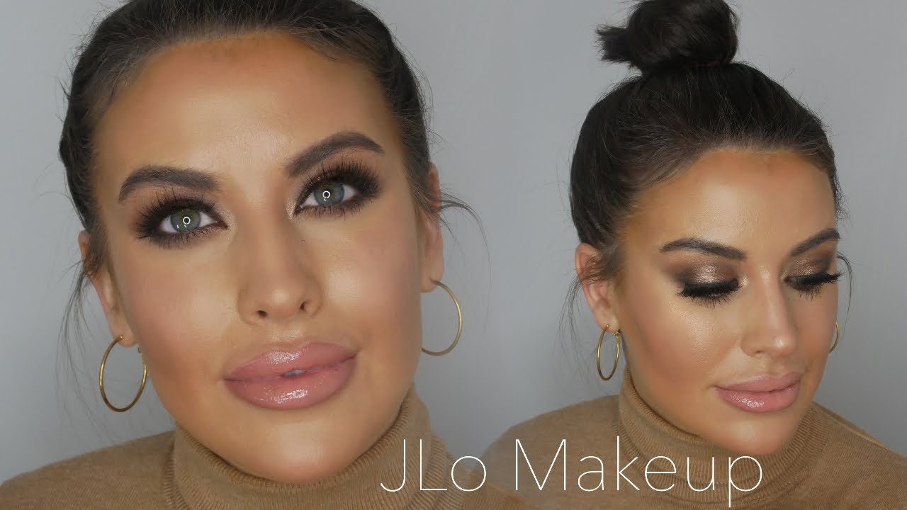 Jennifer Lopez JLO super bowl GLAM MAKE UP tutorial | Eleise - YouTube