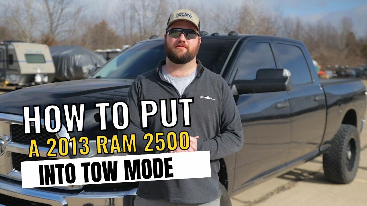 How to Set 2013 Ram 2500 into Tow Mode - YouTube