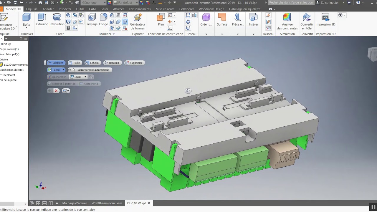 Inventor - création enveloppe - YouTube