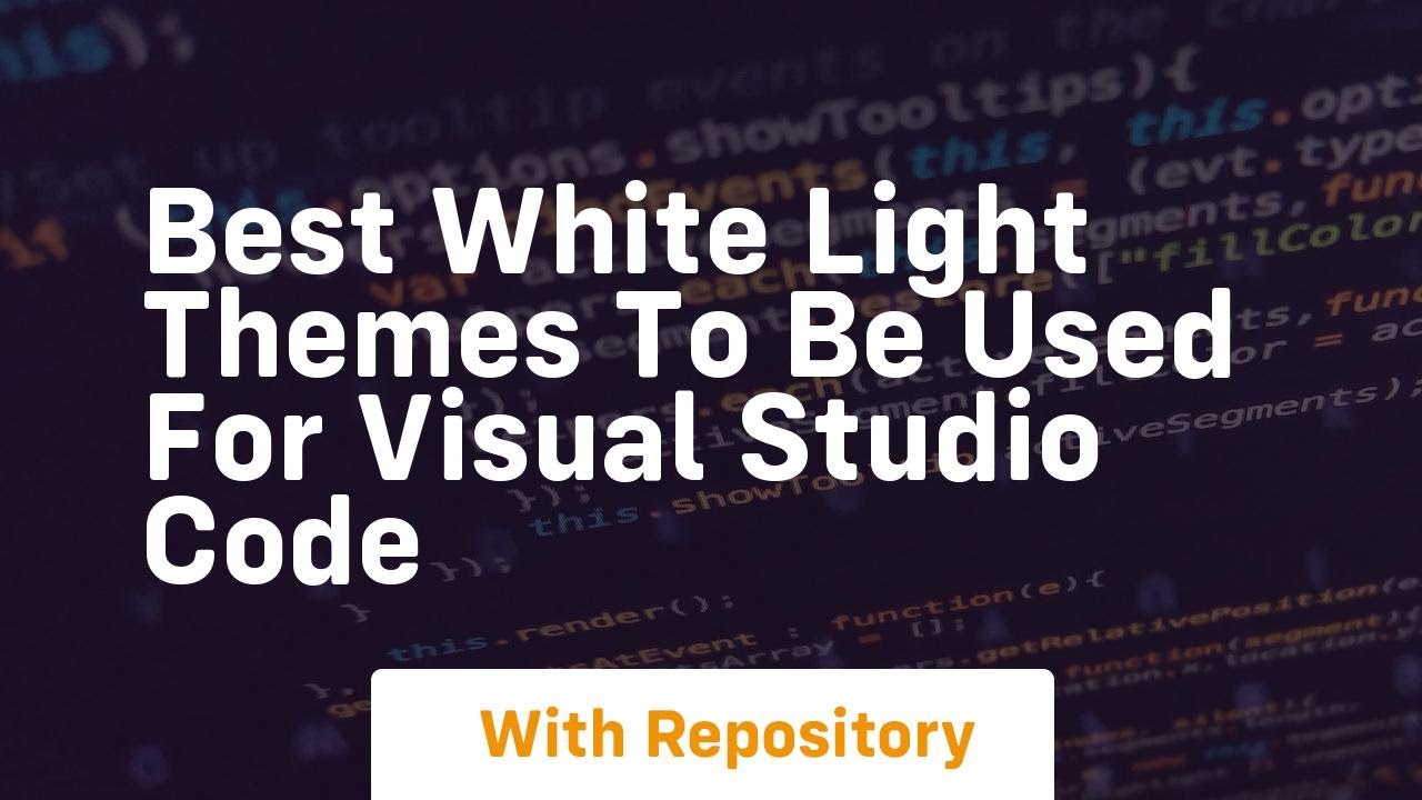 Best white light themes to be used for visual studio code - YouTube