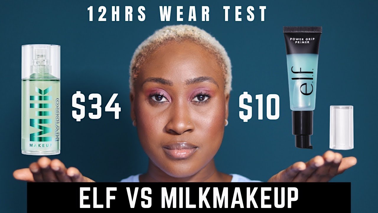 New Elf Cosmetics Power Grip Primer Review Vs Milk Makeup Hydro Grip