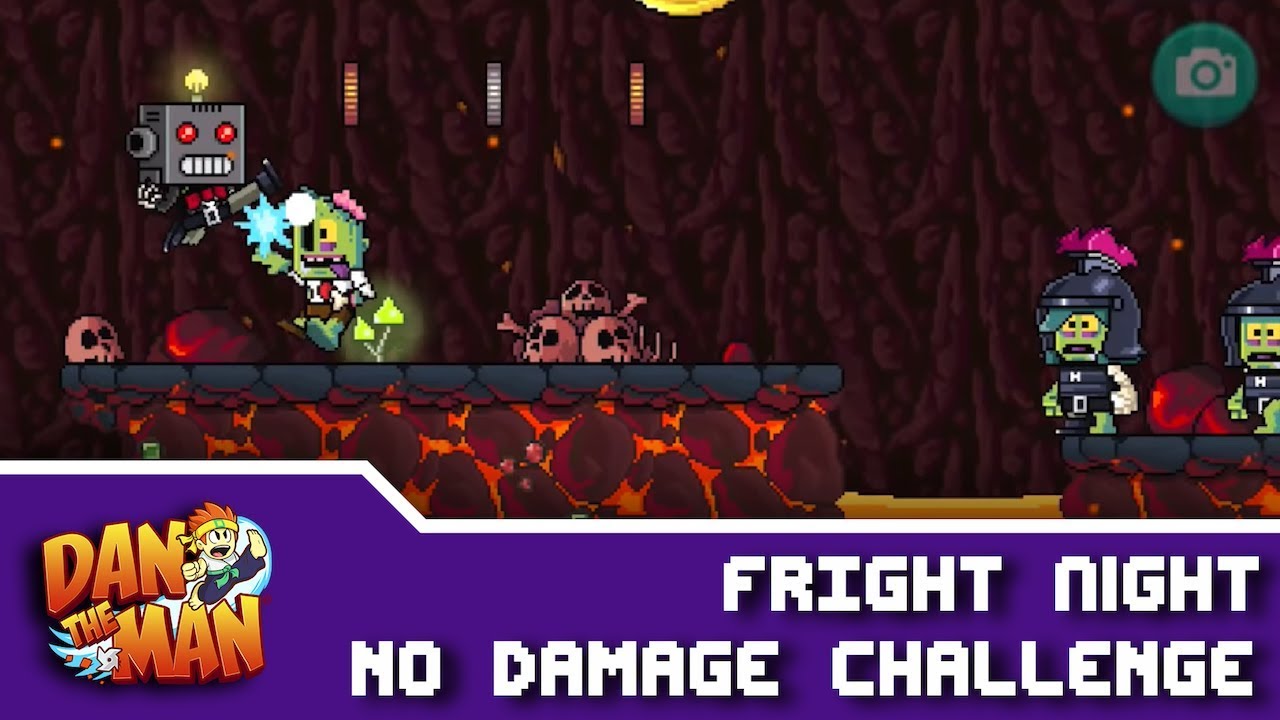 Dan the Man - No Damage Challenge - 'Fright Zone' DLC Adventure - YouTube