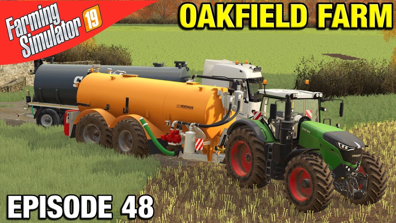 SLURRY SPREADING Farming Simulator 19 Timelapse - Oakfield Farm Seasons ...