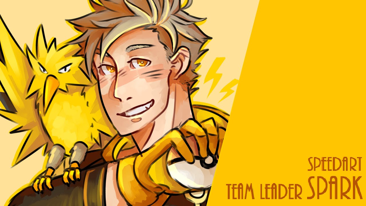 Team Leader Spark [Pokemon GO] | Speedart - YouTube