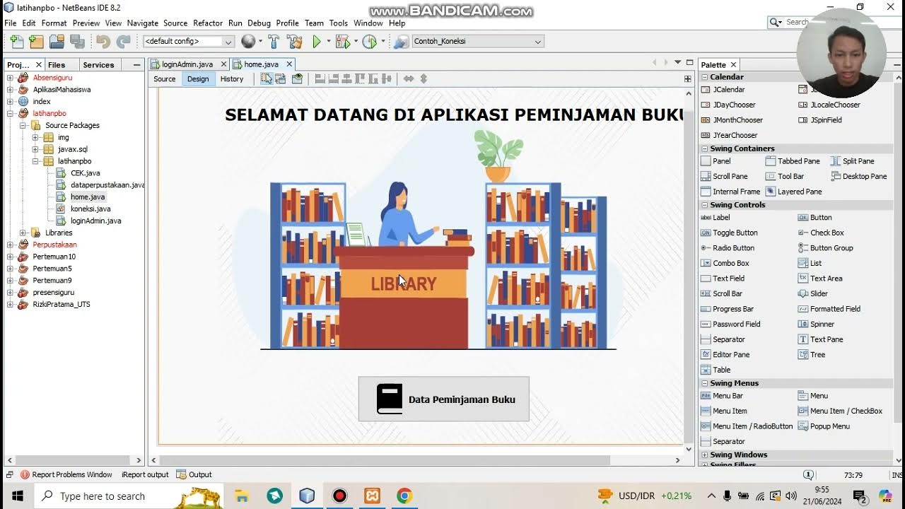 PROJECT GUI PERPUSTAKAAN KELOMPOK 12 - YouTube