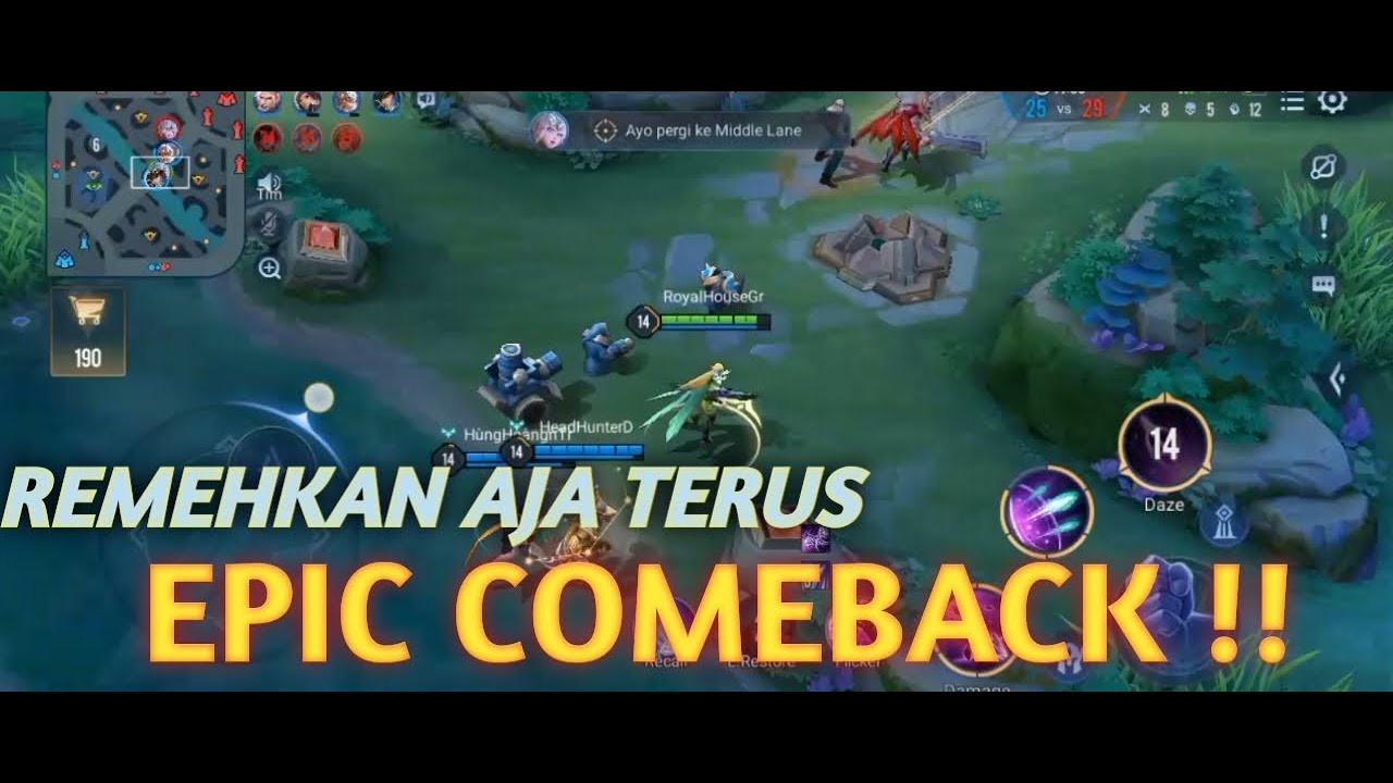 REAL EPIC COMEBACK - ARENA OF VALOR - YouTube