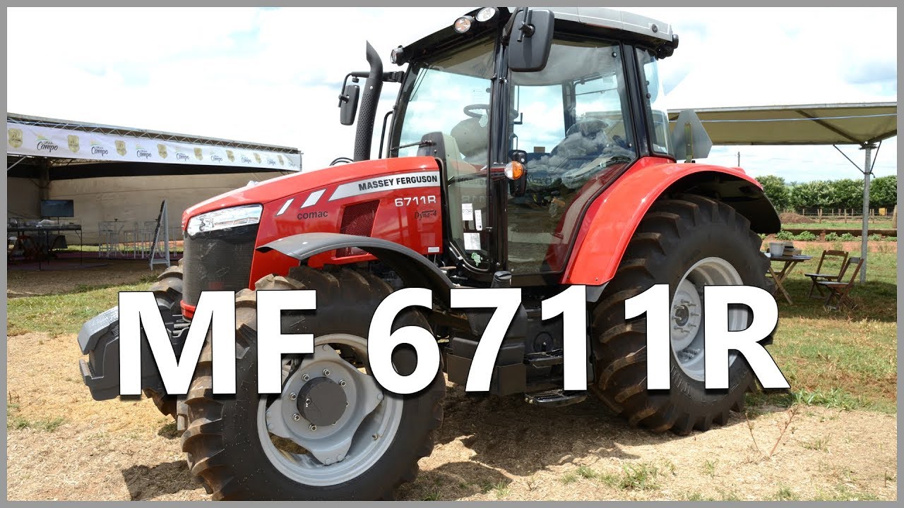TRATOR MASSEY FERGUSON 6711R - YouTube