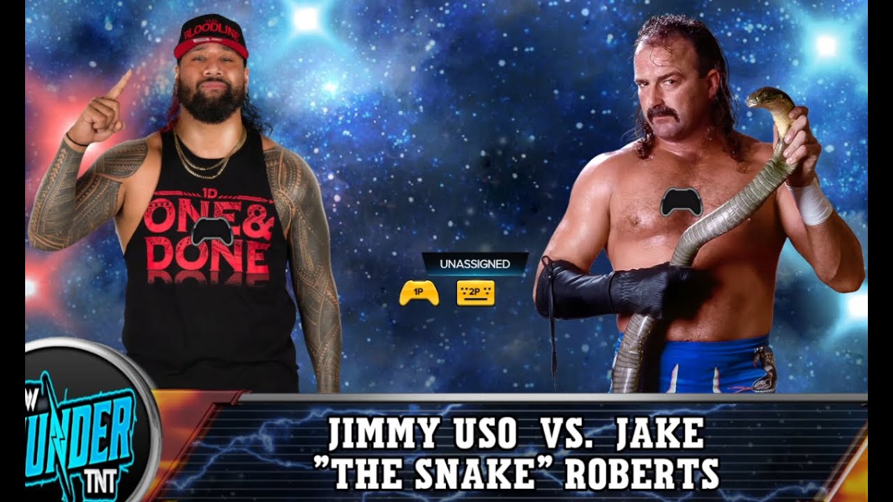 WCW THUNDER #14: JIMMY USO V. JAKE "THE SNAKE" ROBERTS - YouTube