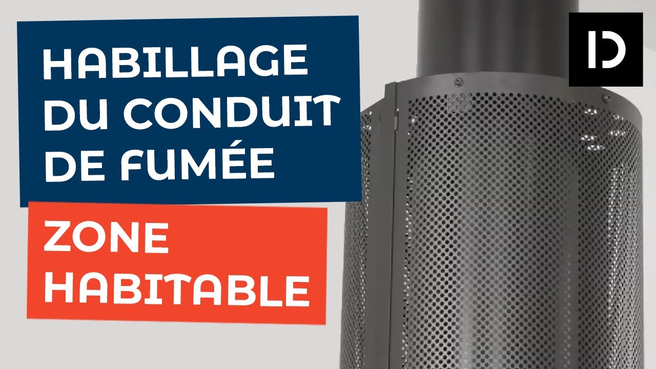 Habillage conduit de fumée en zone habitable - Dixneuf - YouTube