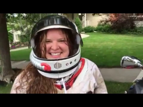 Aerospace engineer Kendra Toole finds her helmet - YouTube