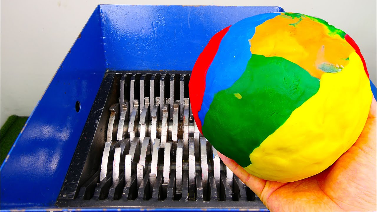 SHREDDING PLASTICINE BALL! - YouTube