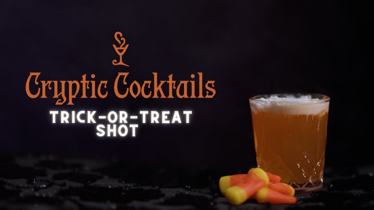 Cryptic Cocktails Halloween Special - Trick or Treat Shot - YouTube