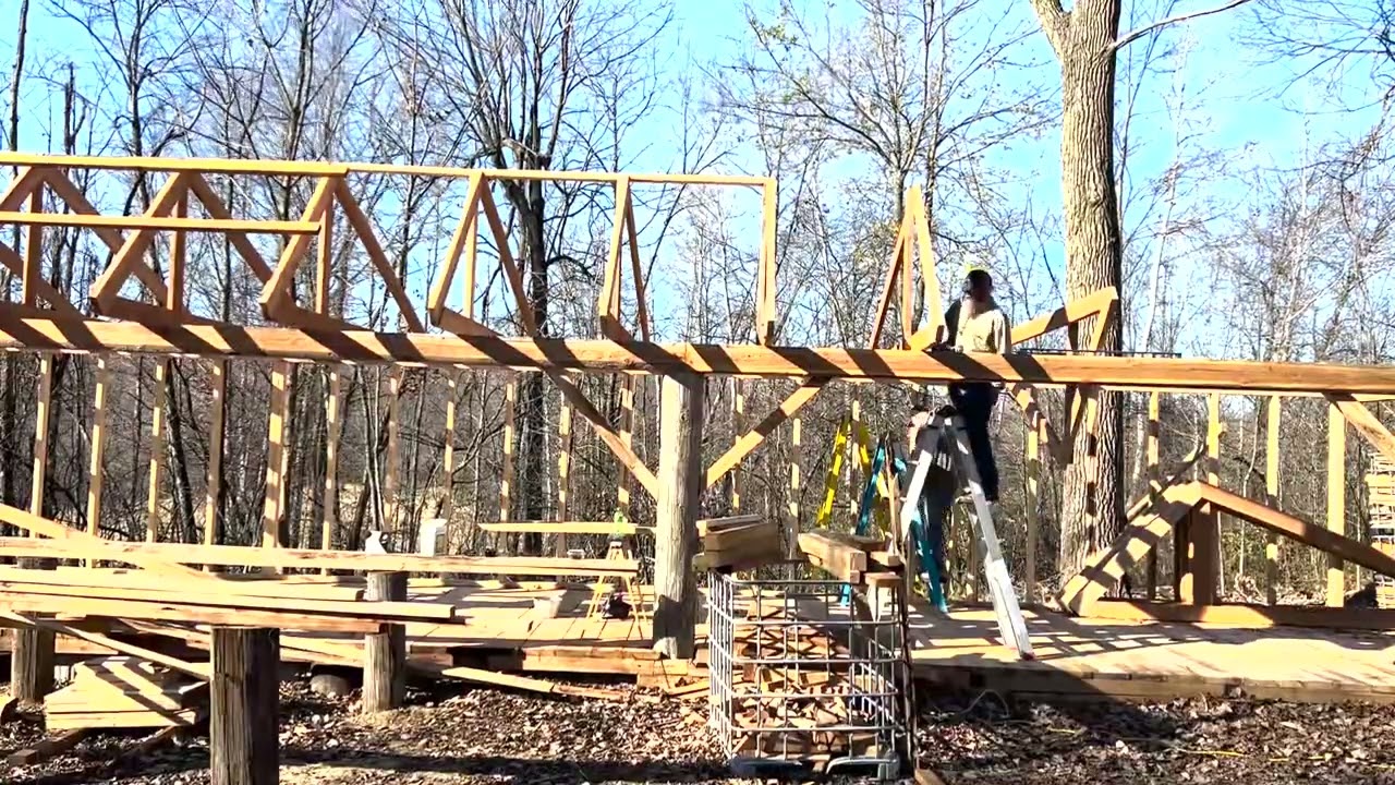 Building Rafters and installing - YouTube