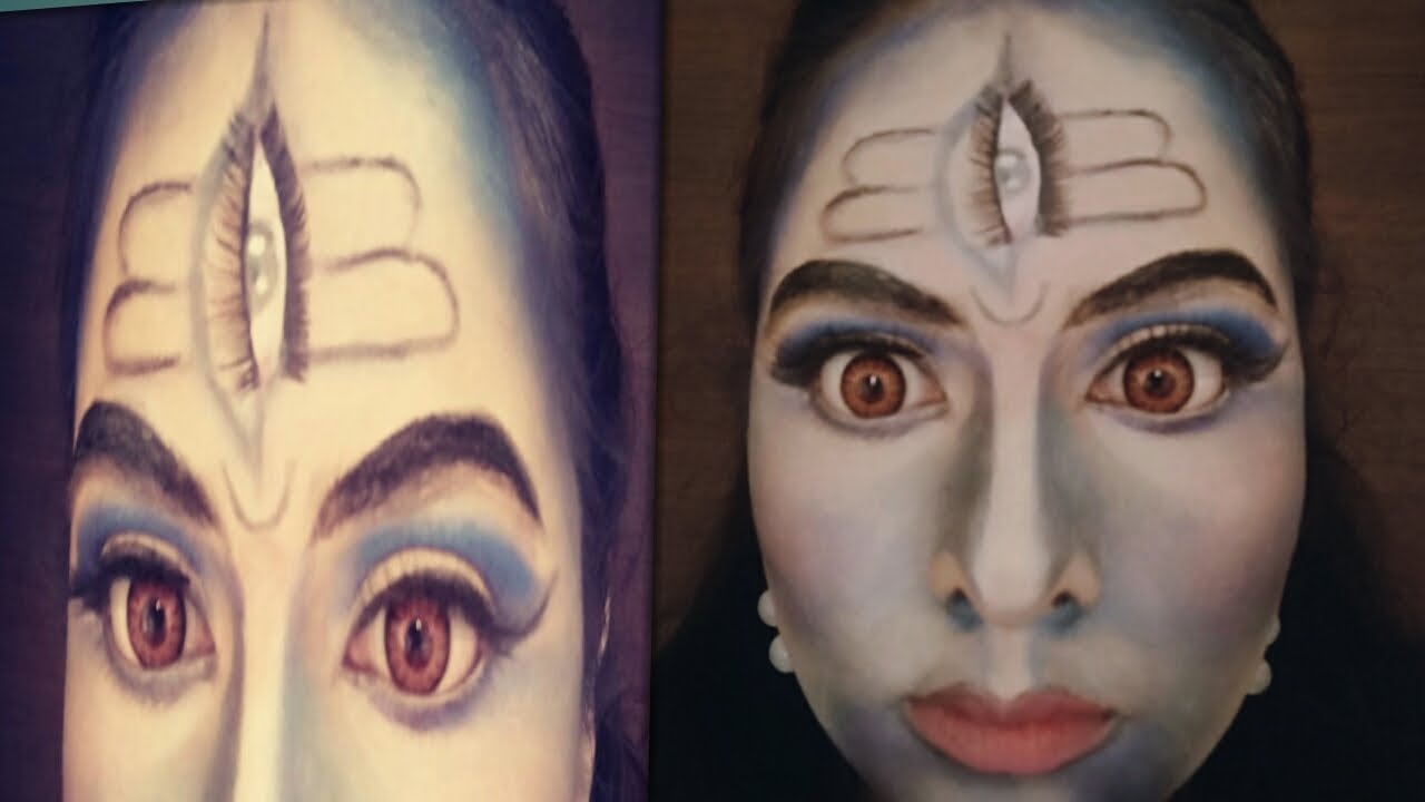 llॐll Lord shiva🙏🙏 makeup tutorial l #prmakeover l art makeup - YouTube