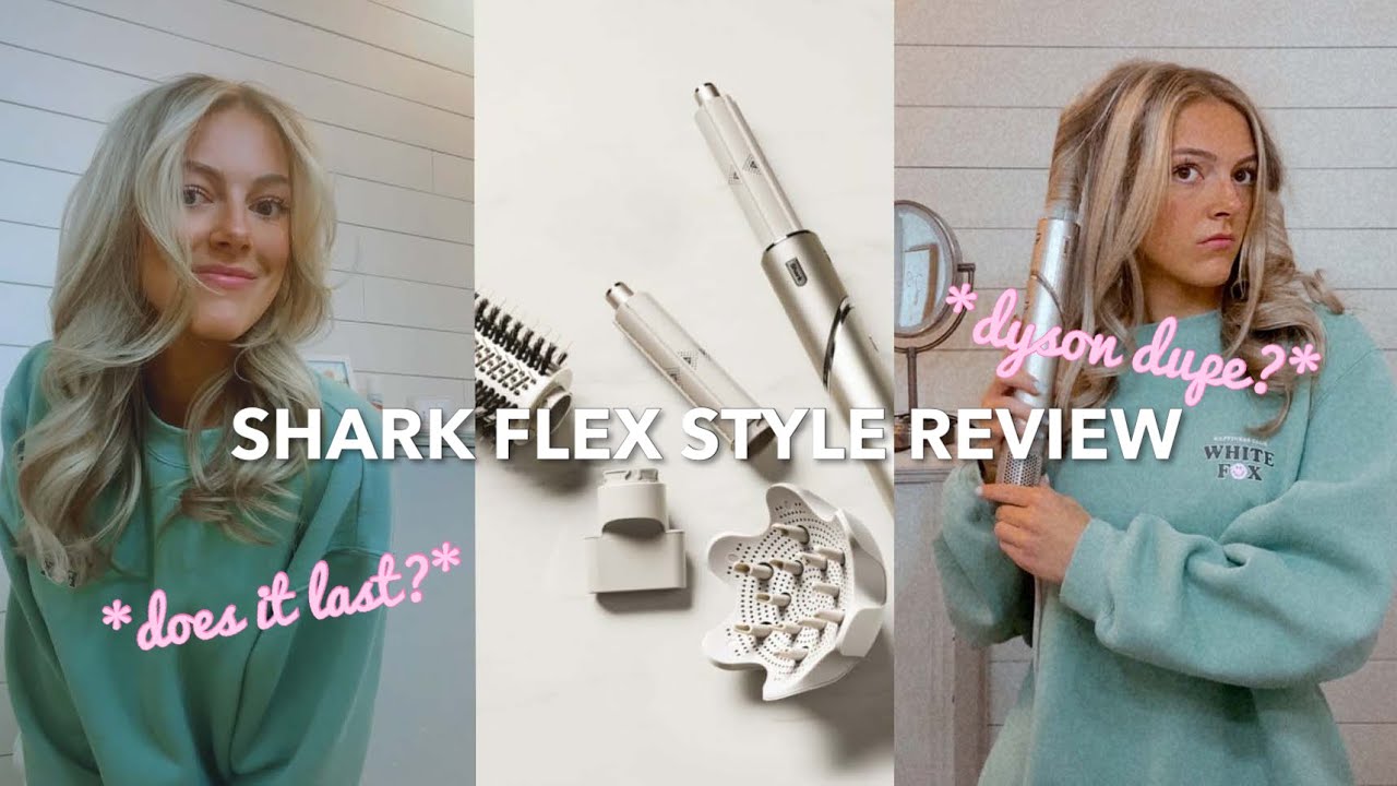 SHARK FLEX STYLE REVIEW *better than dyson air wrap?!?!* - YouTube