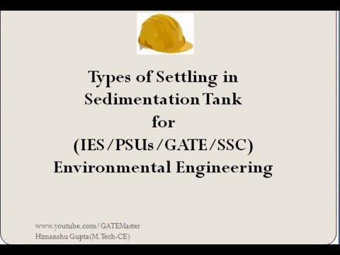 Types of Settling in Sedimentation Tank - YouTube