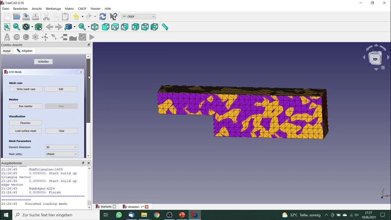 Freecad CfdOF Tutorial #1: getting started - YouTube