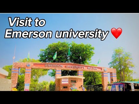 Visit to Emerson university multan#multan #university #trending - YouTube