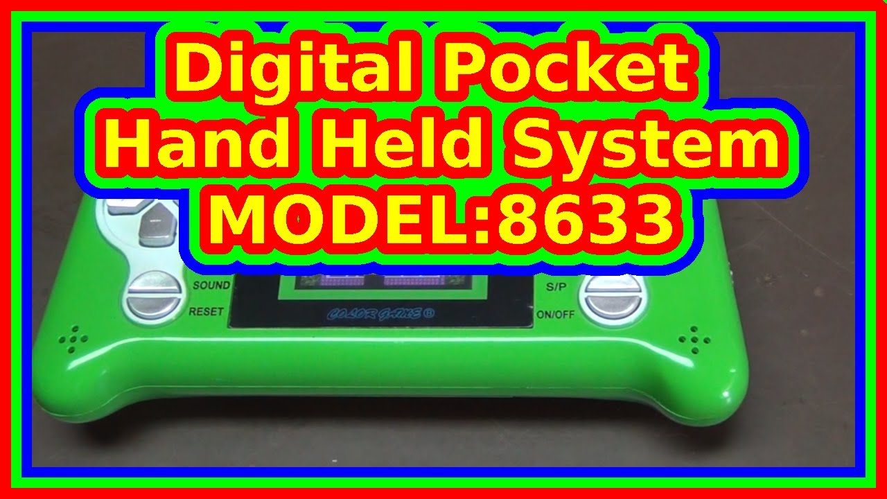 🍏 DIGITAL POCKET hand held system MODEL 8633 🖋 video consola handheld ...