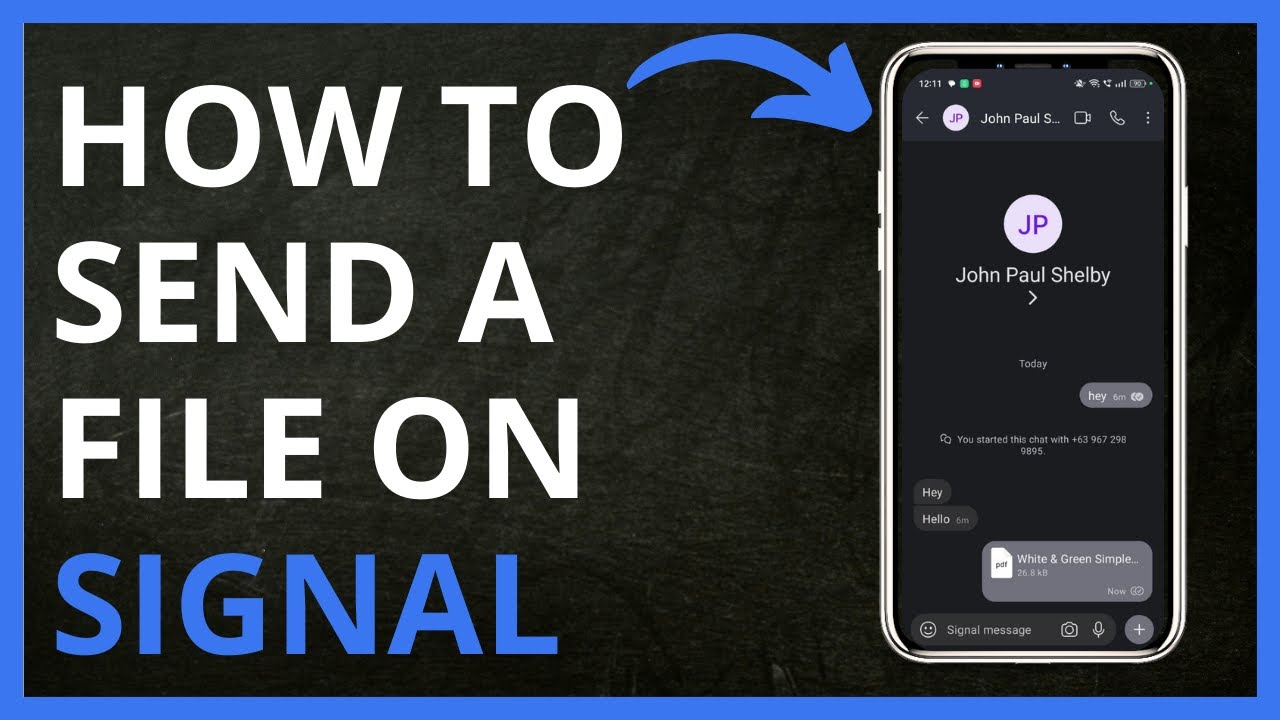 How To Send a File on Signal in 2024 - YouTube