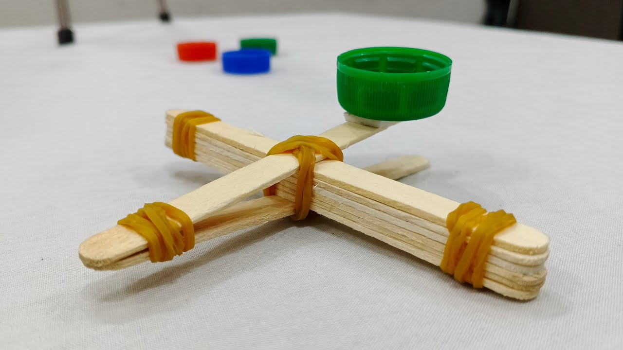 STEM Challenge: 02 | How to Make a Popsicle Stick Catapult | Potential ...