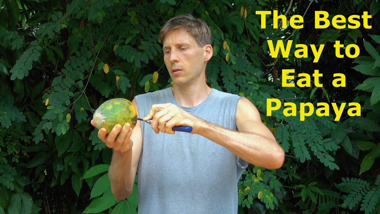 The Best Way to Eat a Papaya - YouTube