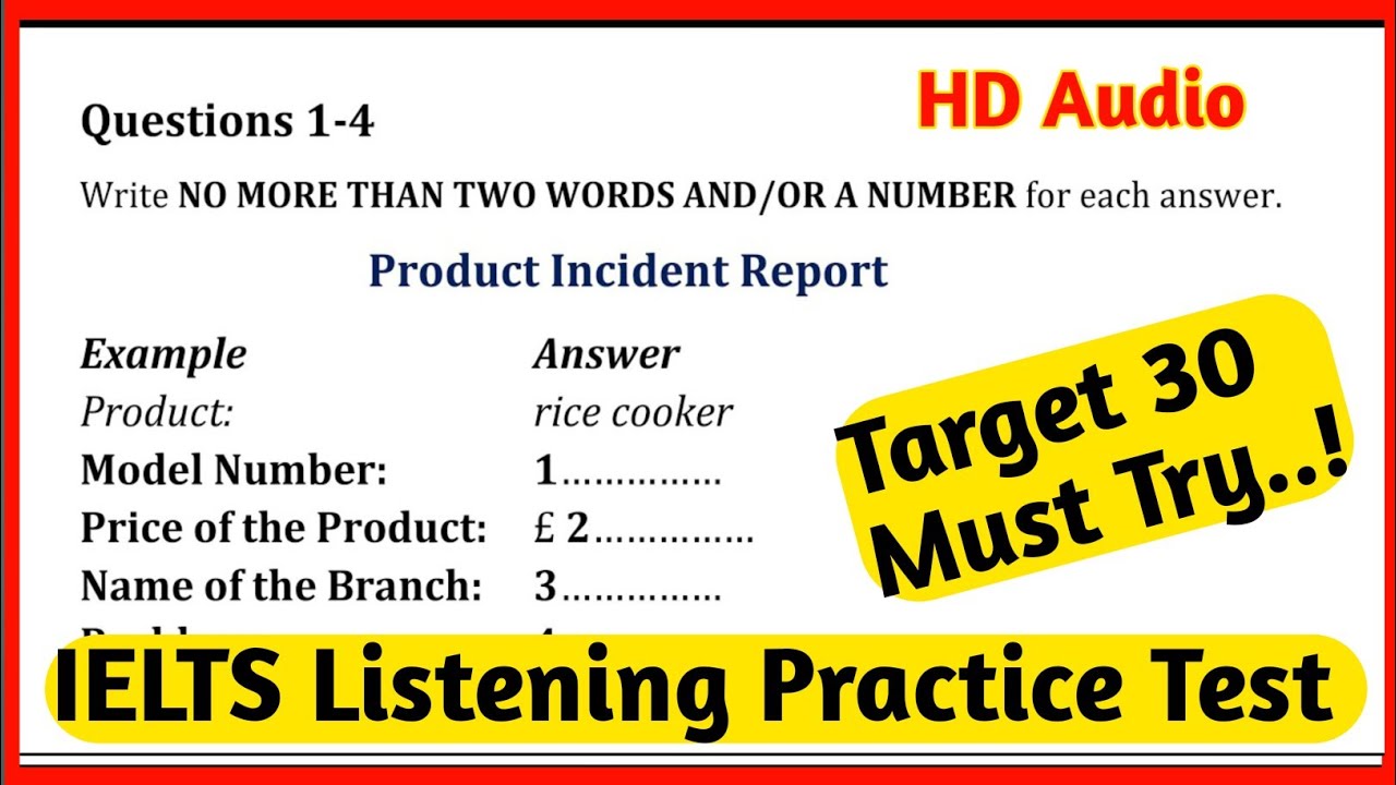 Product Incident Report IELTS Listening IELTS Listening Practice Test product-incident-report-ielts-listening-ielts-listening-practice-test