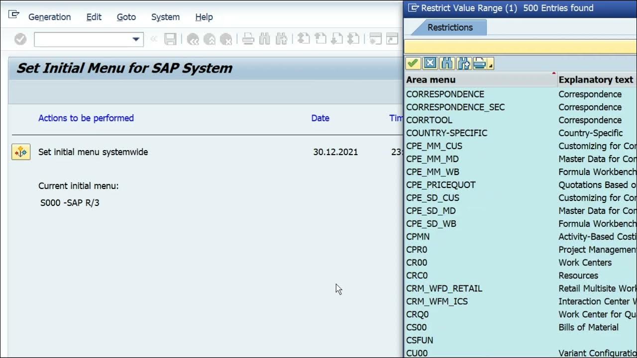 How to change SAP Menu in Navigation (SSM2) - YouTube