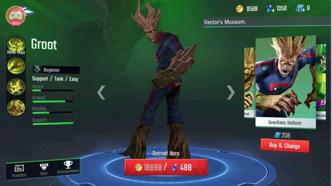 Groot Guardian Galaxy Marvel Super War - YouTube