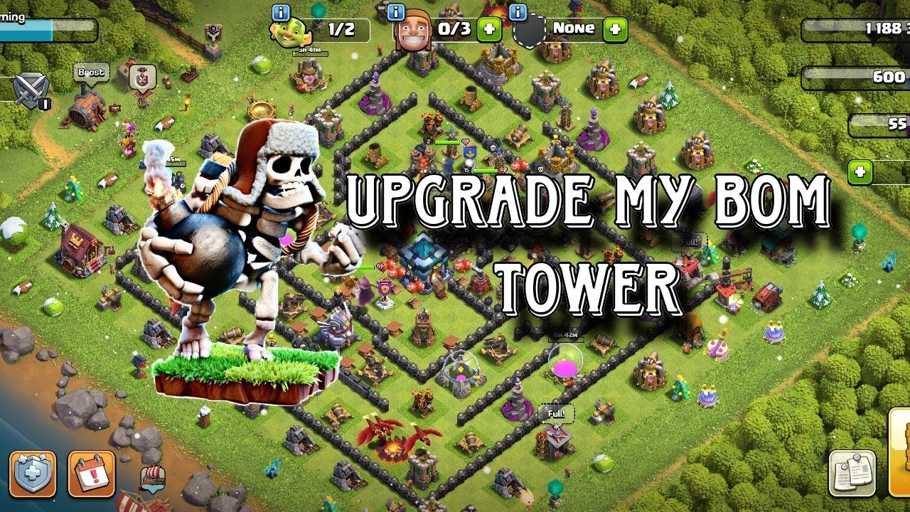 Th 13 Rush Account Playing. Upgrade My Bom Tower #clashofclans - YouTube