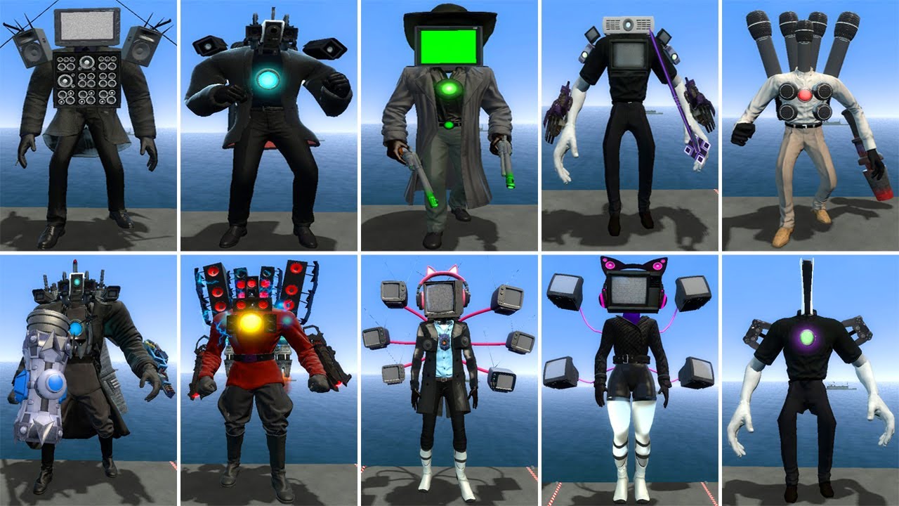 NEW UPDATE ALL MECHA BOSS ( TV MAN, TV WOMAN, SPEAKER MAN, MICROPHONE ...