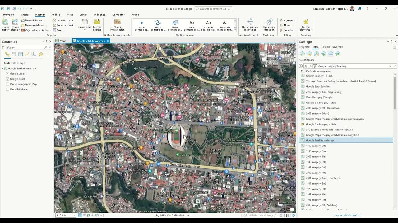 Agregar Google BaseMap como capa a ArcGIS Pro - YouTube