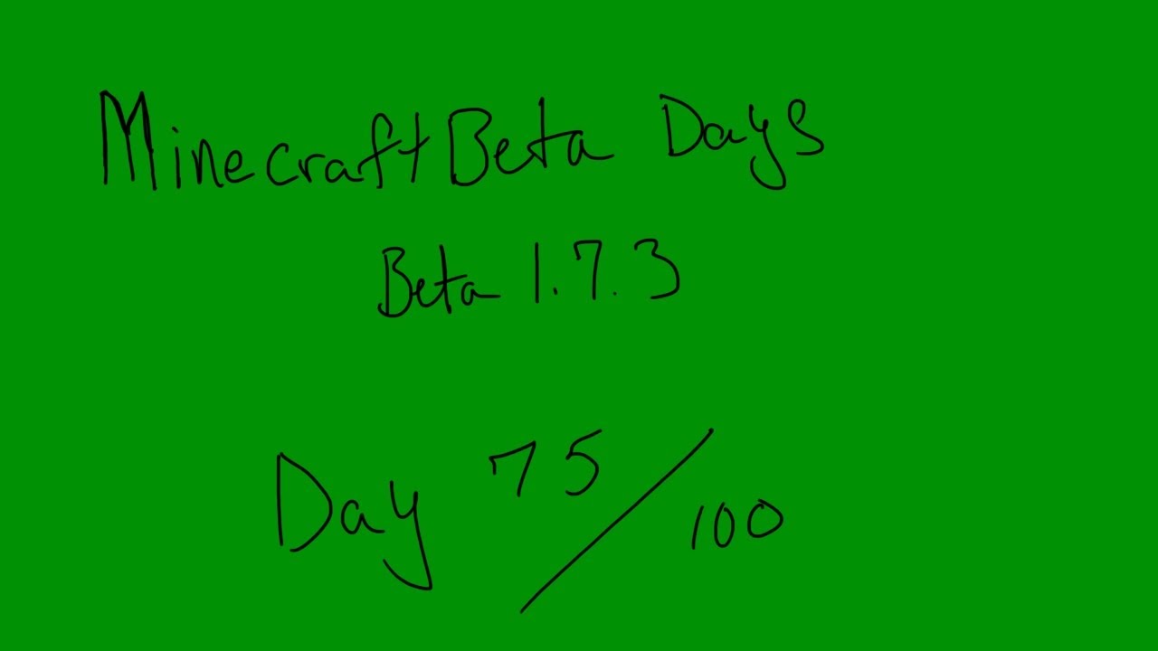 Minecraft beta days day 75 - YouTube