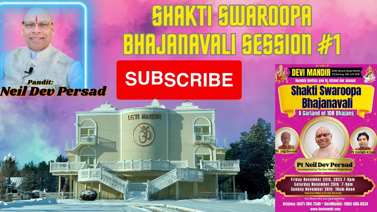 108 Bhajans Shakti Swaroopa Bhajanavali Devi Mandir, Pickering - YouTube