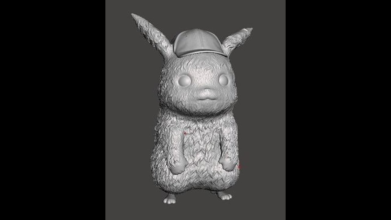 Pikachu brought to life using 3d scanner - YouTube
