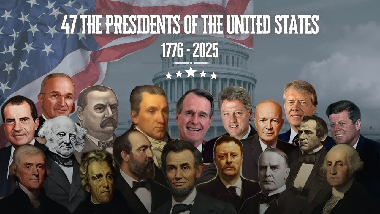 47 the Presidents of the United States (1776-2025) - YouTube