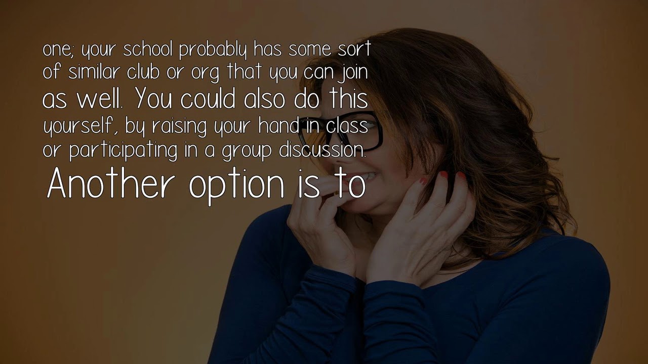 How Can I Get Over My Shyness To Get Ready For My Transition To College ...