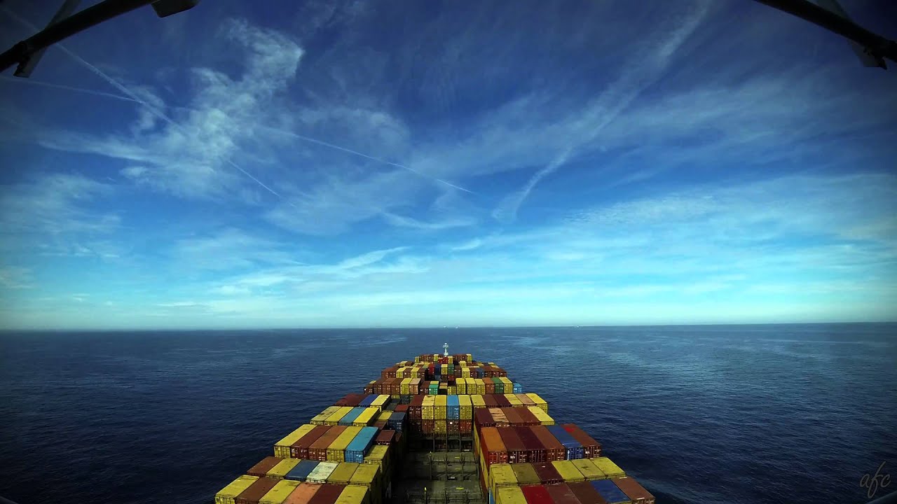 Time-lapse (120x): departure Felixstowe (U.K.), off Texel TSS (North ...