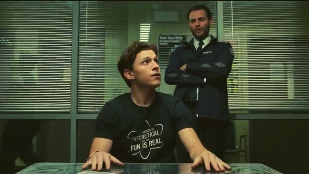 Spider man. Peter MJ and Ned being Interrogated Scene. Movie clip - YouTube