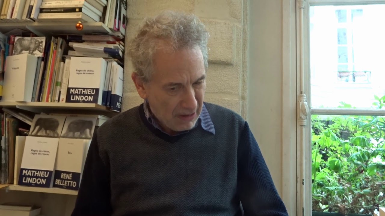 Mathieu Lindon Rages de chêne, rages de roseau - YouTube