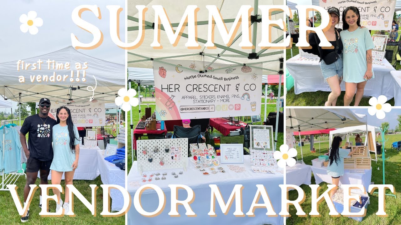 First Vendor Market as a Small Biz Owner! Vendor Prep, Set Up + BTS ...